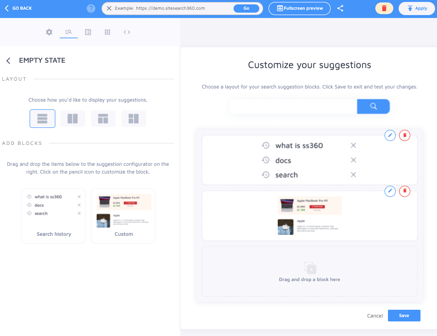 New features to search smarter | Site Search 360
