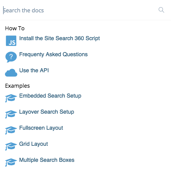 Search bar optimization: introducing search UI elements | Site Search 360